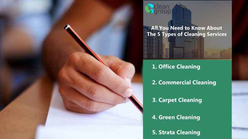 All You Need to Know About The 5 Types of Cleaning Services